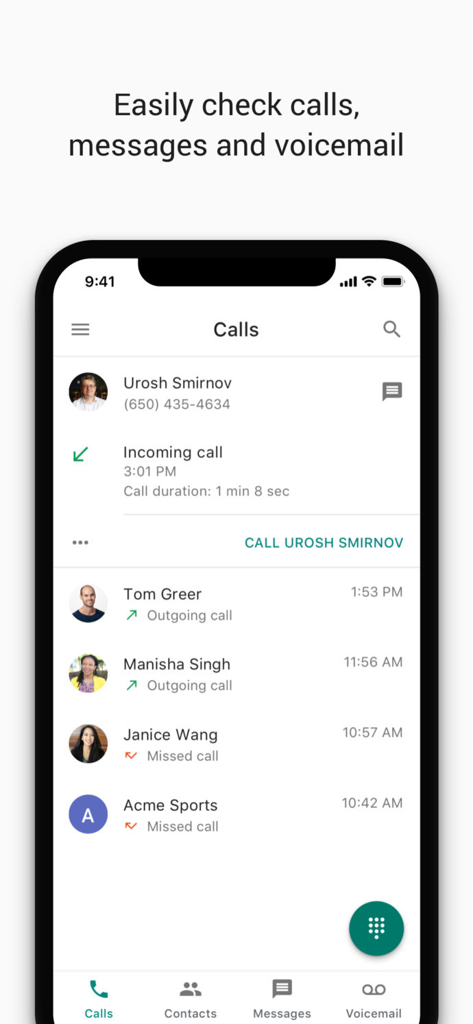 Google Voice redesigned w/ new icon, Contacts tab, & Calendar-set DND ...