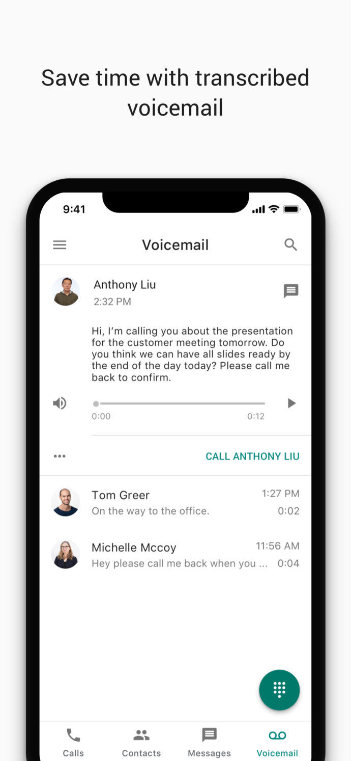 Google Voice redesigned w/ new icon, Contacts tab, & Calendar-set DND ...