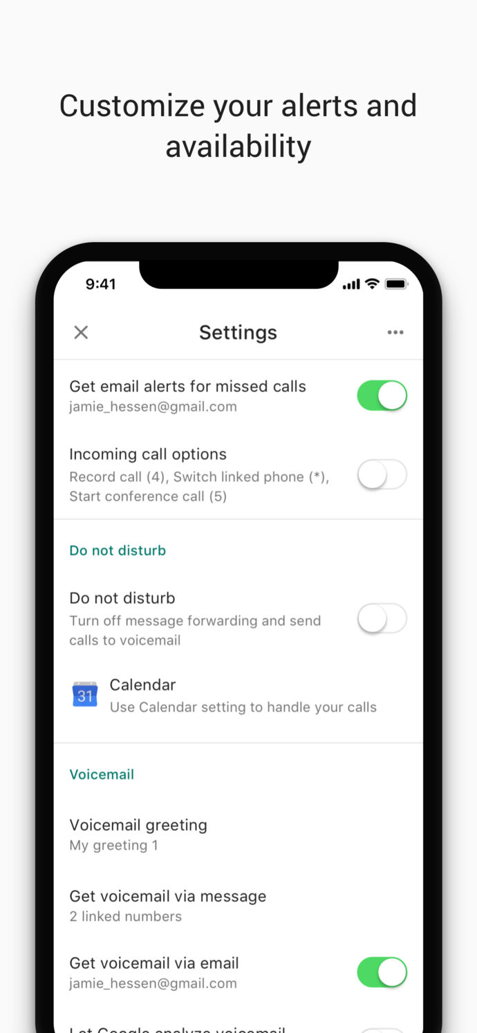 Google Voice redesigned w/ new icon, Contacts tab, & Calendar-set DND ...