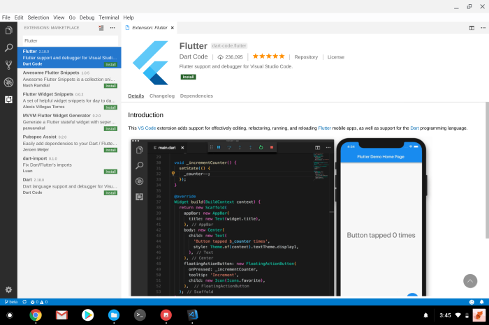 How to install Google's Flutter app dev SDK on Chrome OS - 9to5Google