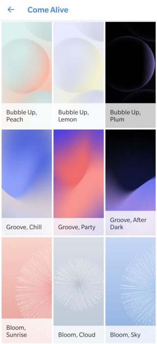 ‘Come Alive’ and ‘Living Universe’ wallpapers from the Google Pixel 3 ...