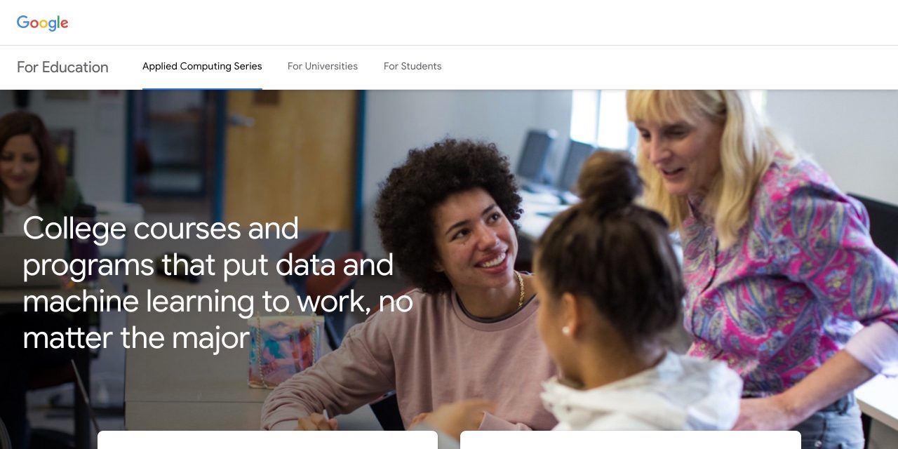 Google Applied Computing Series brings machine learning to students ...