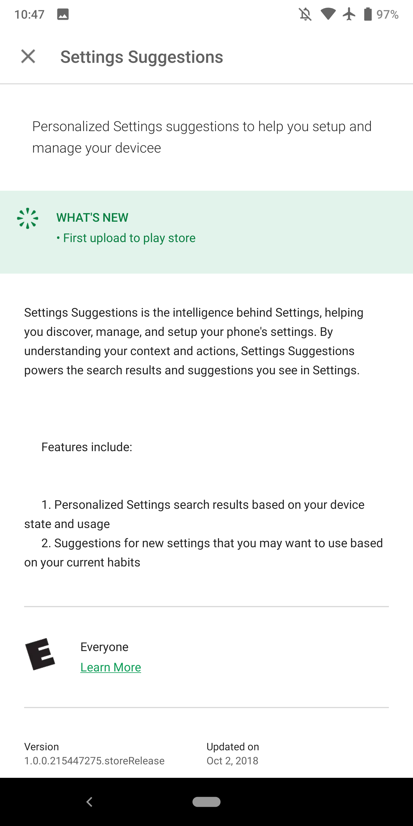 Google Pixel 'Settings Suggestions' uploaded to Play Store - 9to5Google