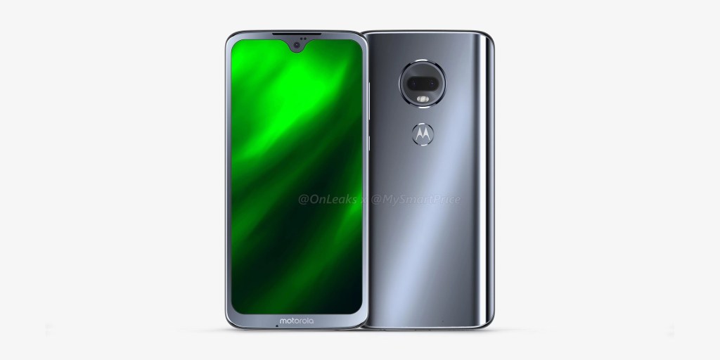 Moto G7 leaks in 360-degree renders w/ teardrop notch, dual cameras ...