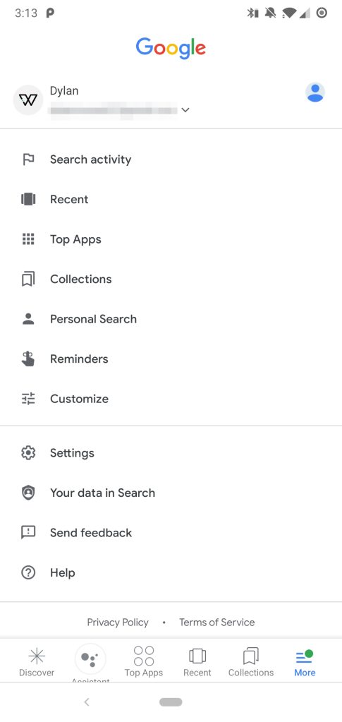 Google app 8.39 preps Material Theme 'More' tab, Assistant 'Add a Car ...