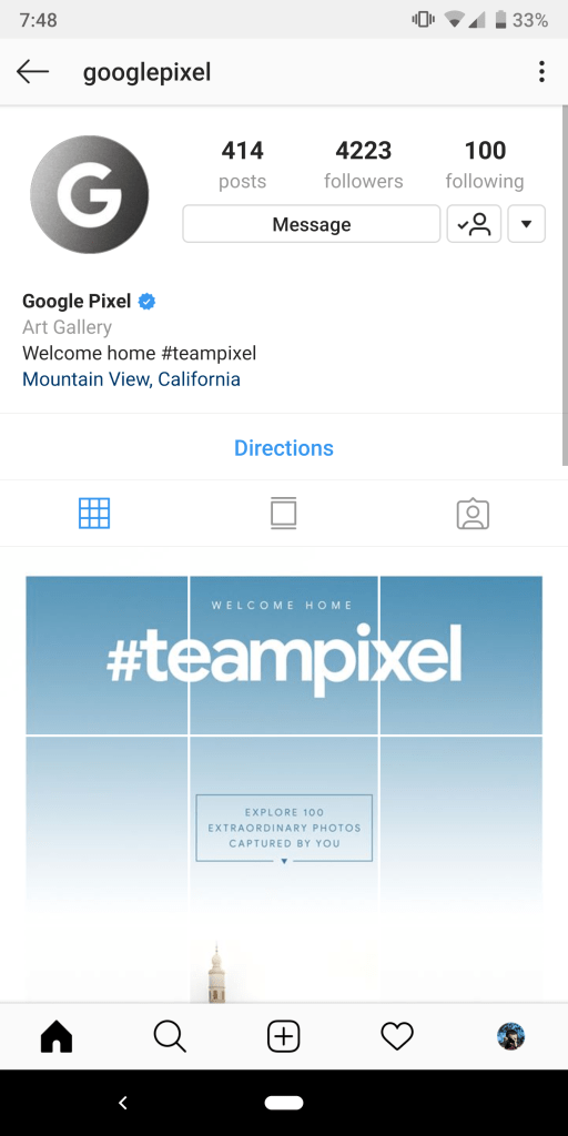Official Google Pixel Instagram showcases 'art gallery' - 9to5Google
