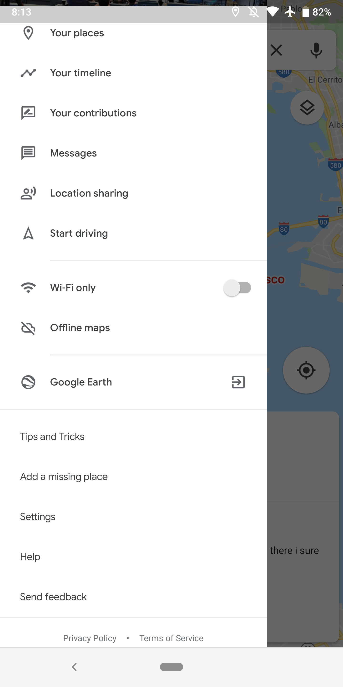 Google Maps for Android revamps nav drawer with Google Material Theme ...