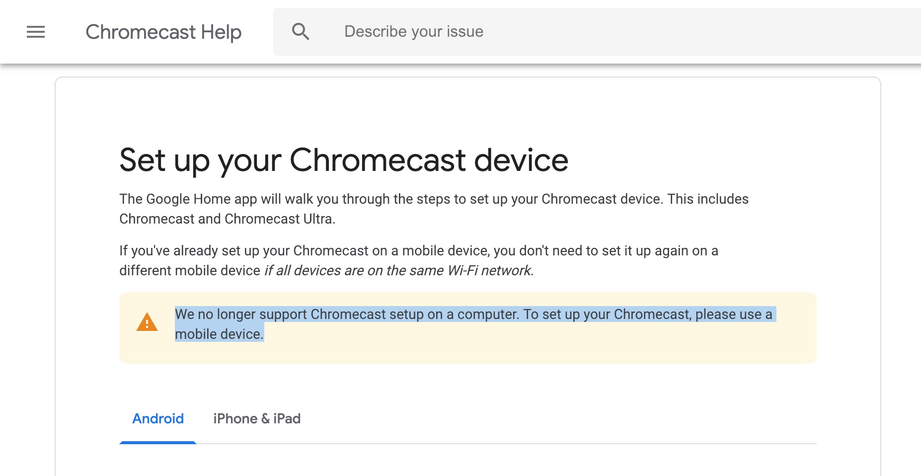 Google killing desktop Chromecast setup for Mac and PC with Chrome 72 - 9to5Google