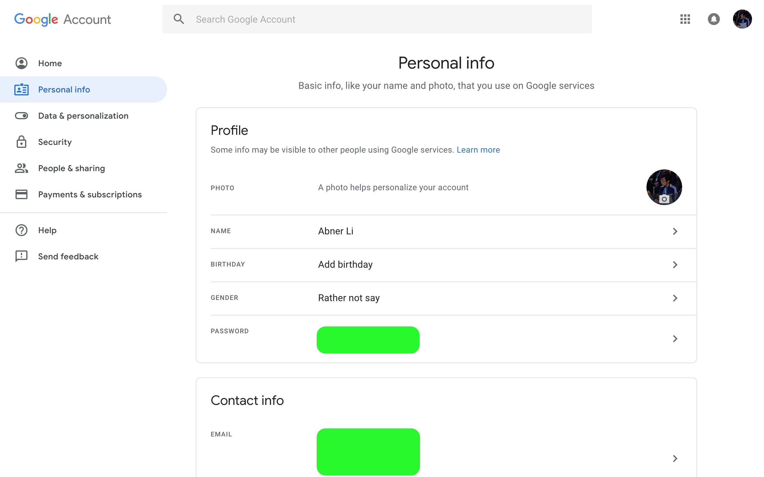 Google Account settings on the web revamped with Google Material Theme ...