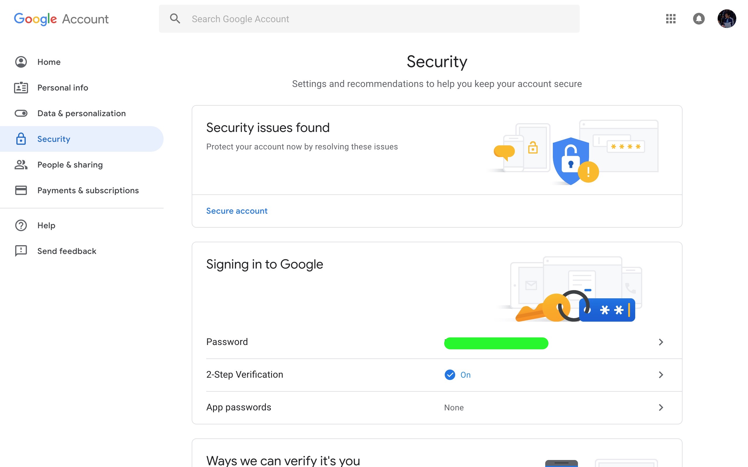 Google Account settings on the web revamped with Google Material Theme ...