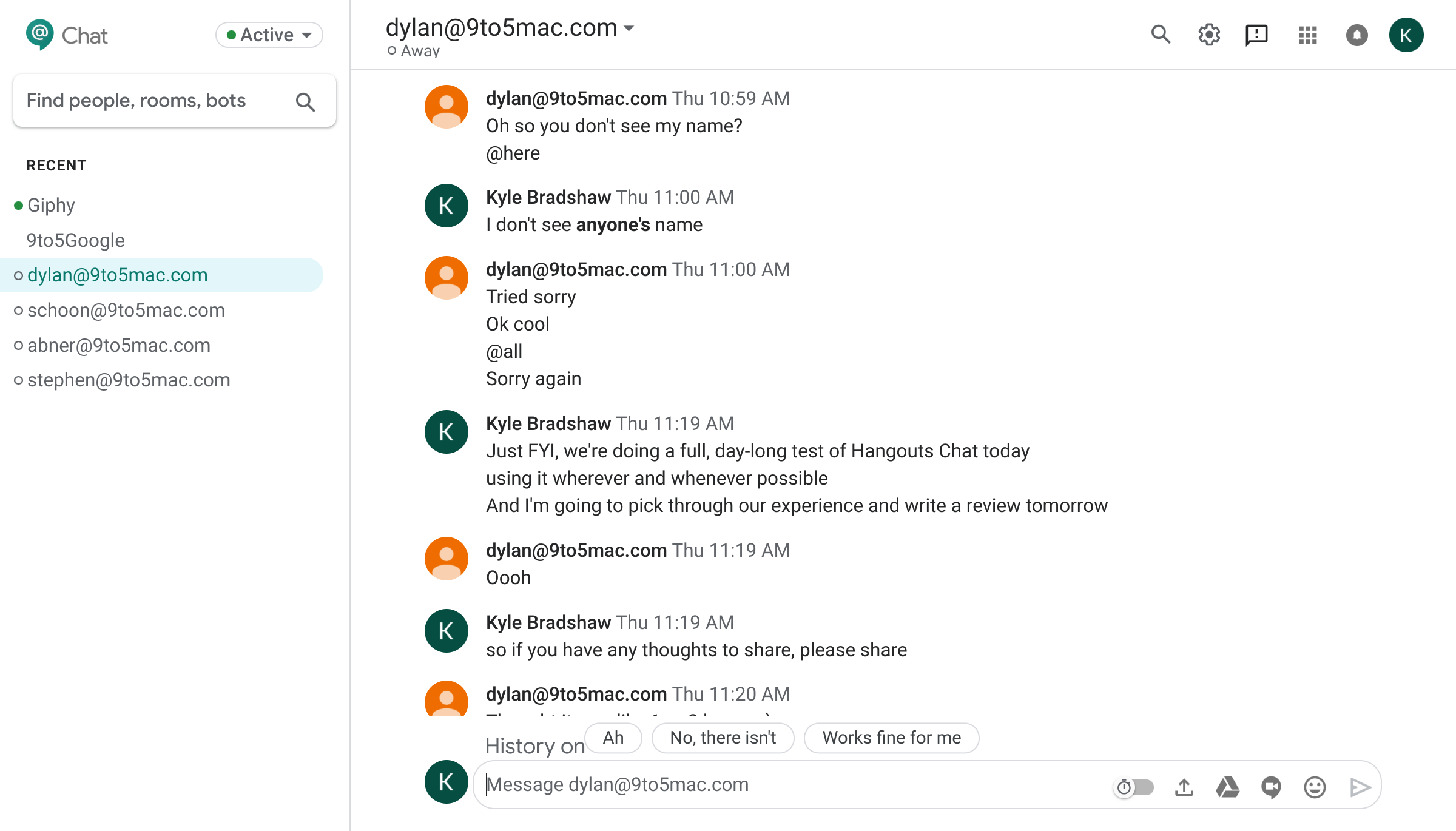 Hands-on: Hangouts Chat can't replace ‘classic Hangouts' yet - 9to5Google