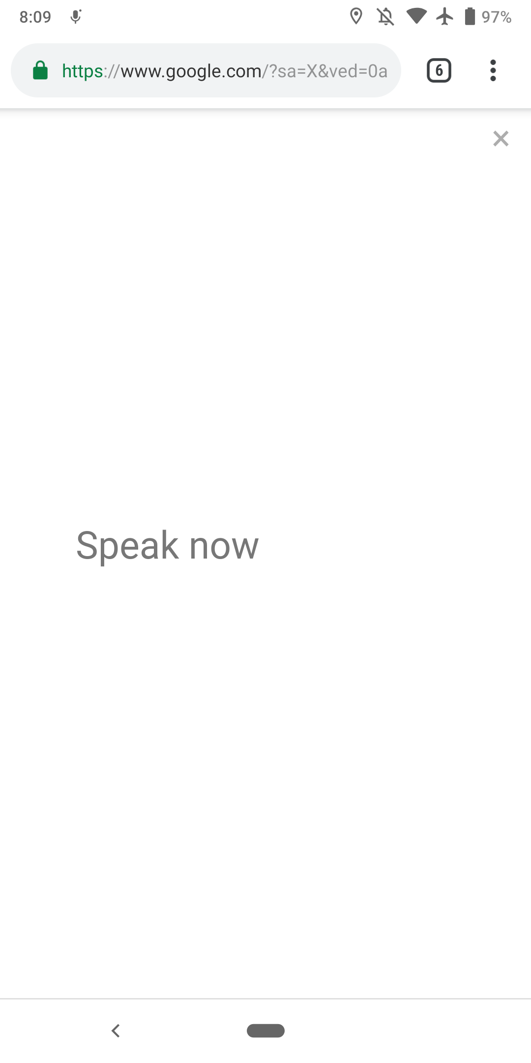 Google.com on mobile web rolling out voice search in Chrome for Android