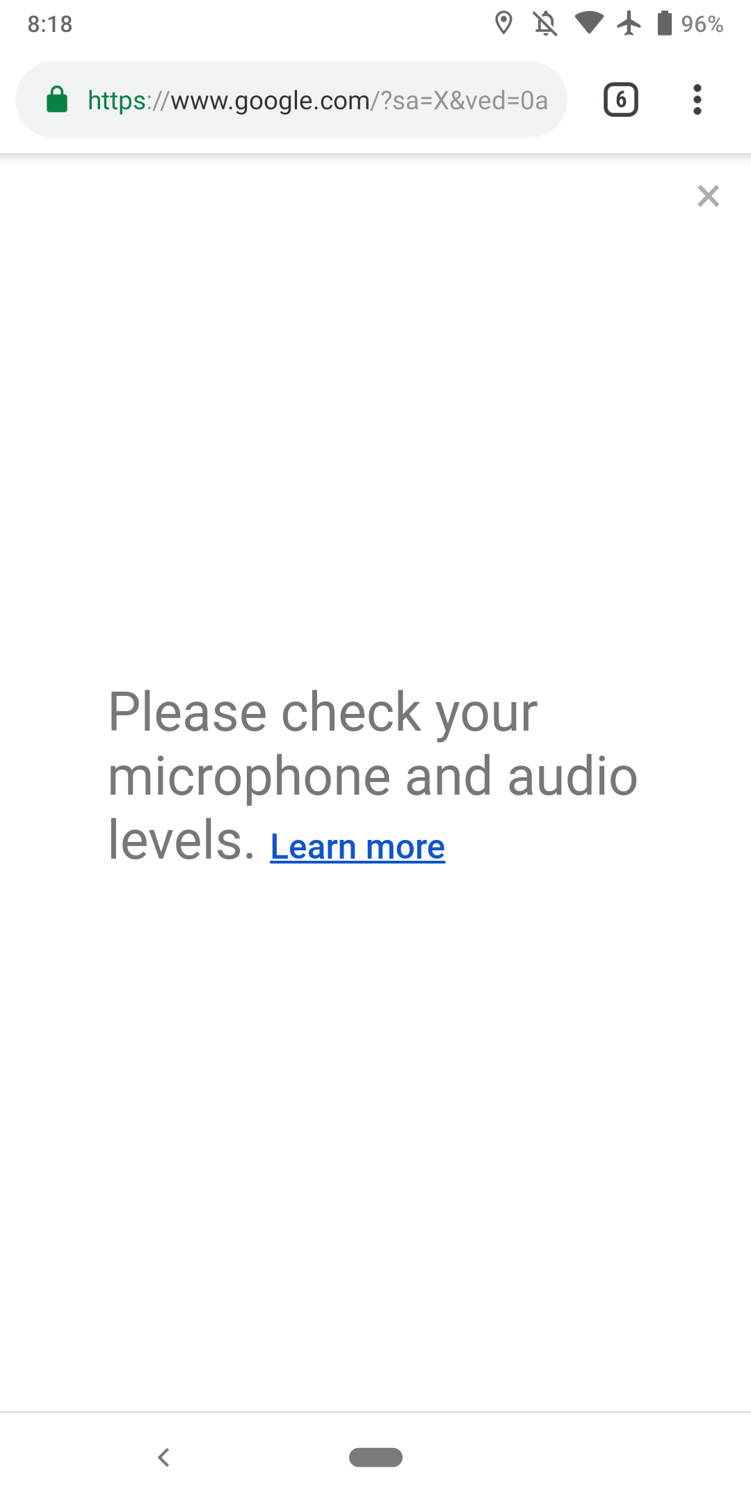 Google.com on mobile web rolling out voice search in Chrome for Android