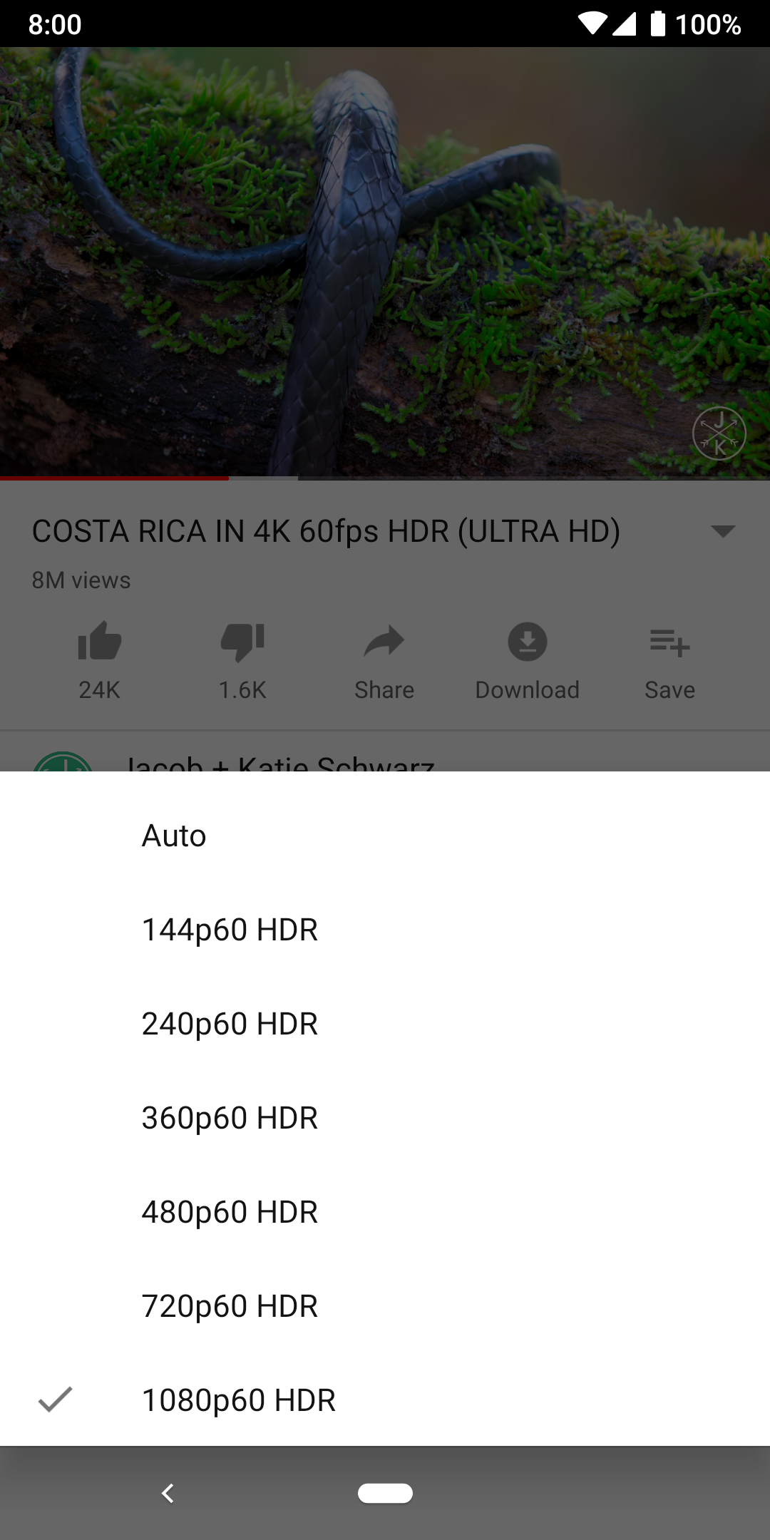 YouTube for Android reorders video resolution options - 9to5Google