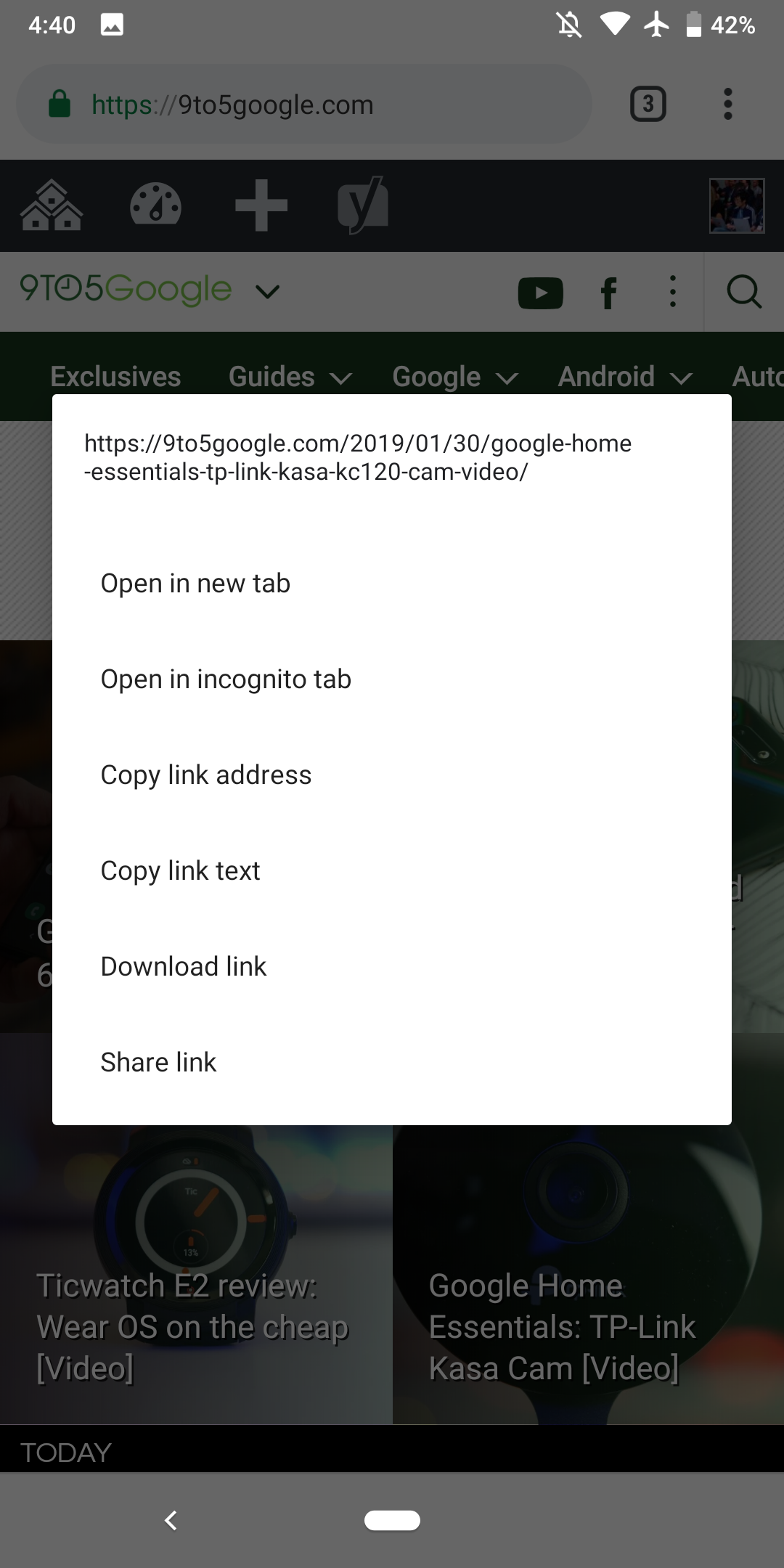 Google testing Chrome for Android dark mode in latest beta - 9to5Google