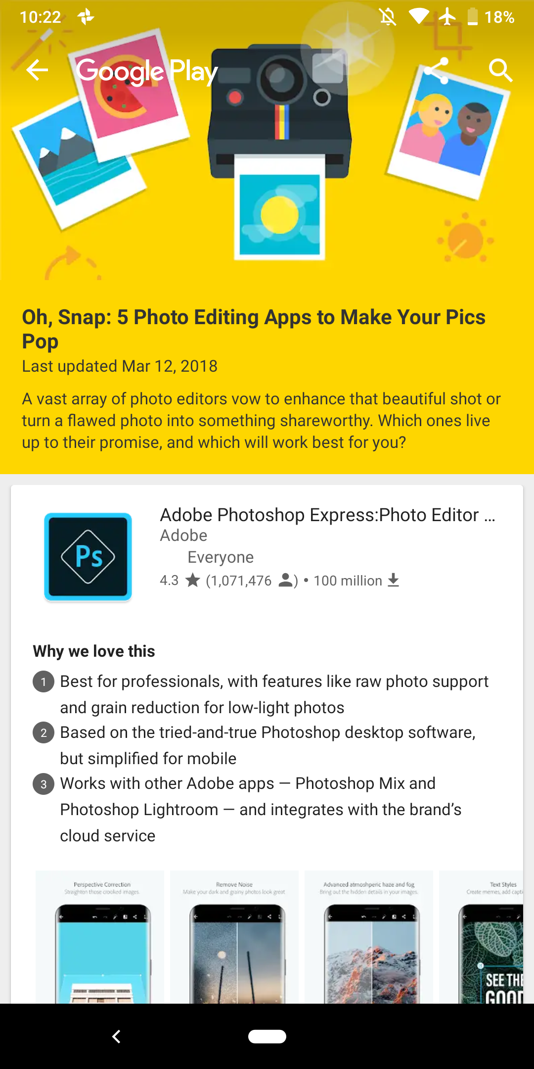 [Update: Again] Google promoting Play Store editorial stories, lists ...