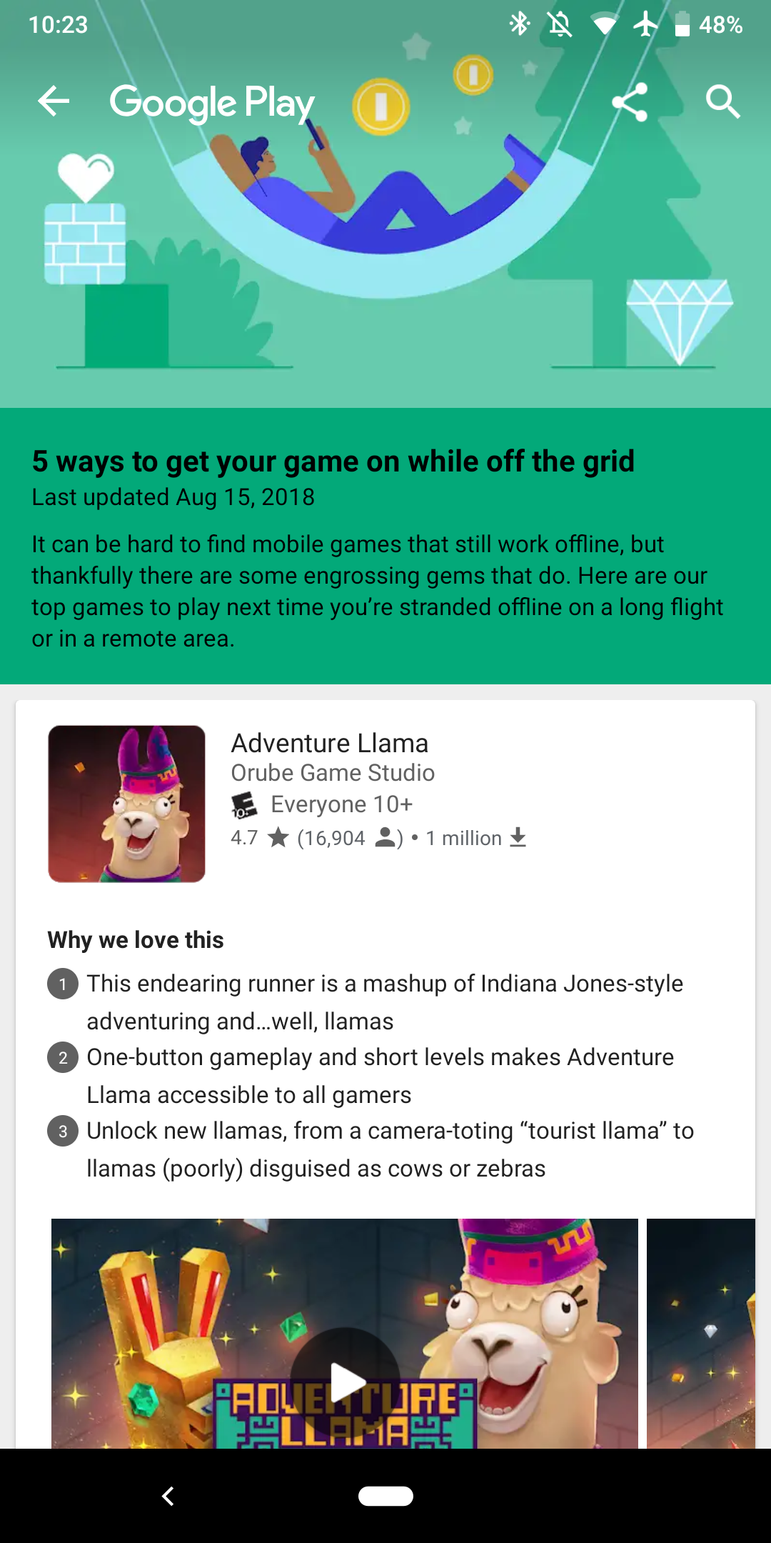 [Update: Again] Google promoting Play Store editorial stories, lists ...
