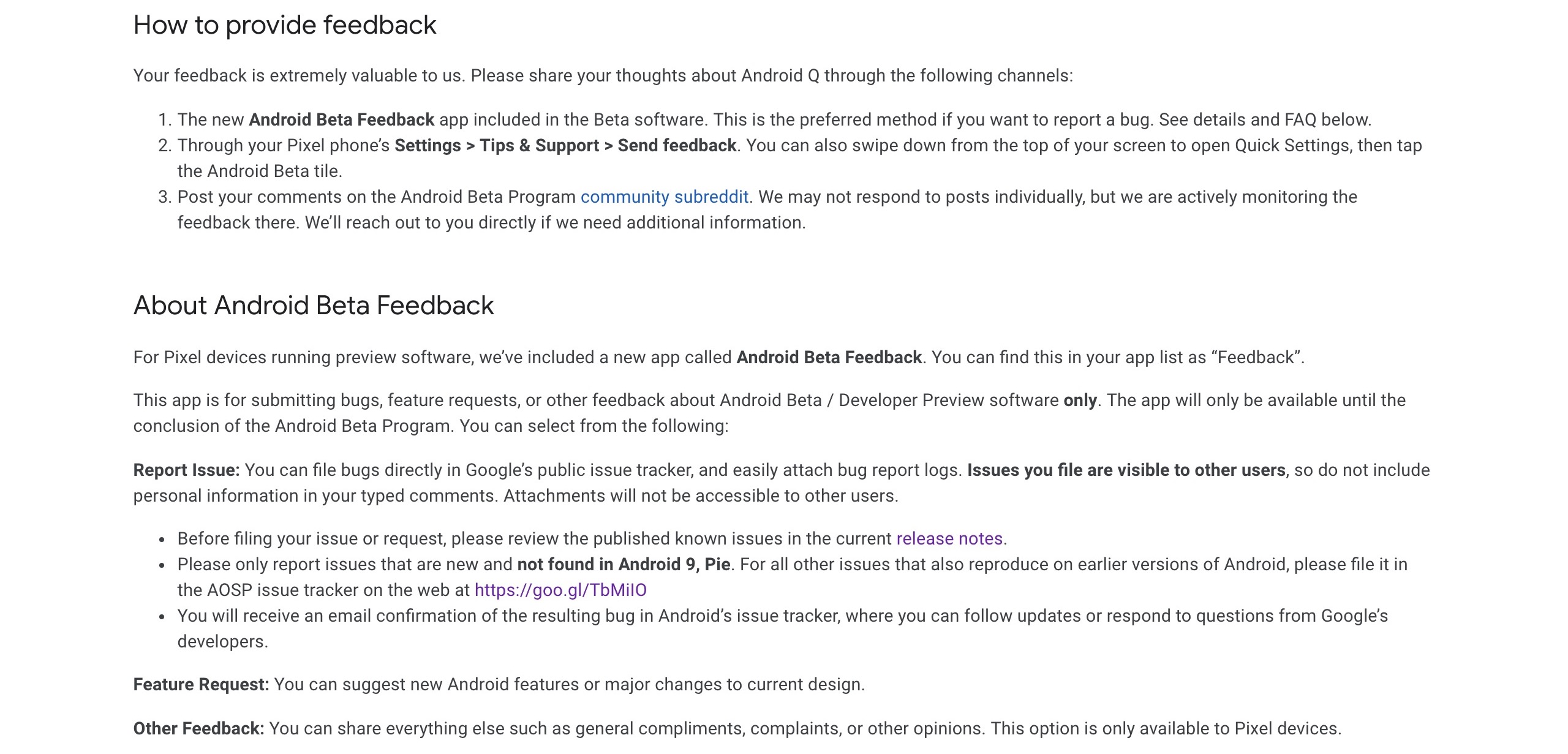 Google releasing Android Beta Feedback app for Android Q - 9to5Google
