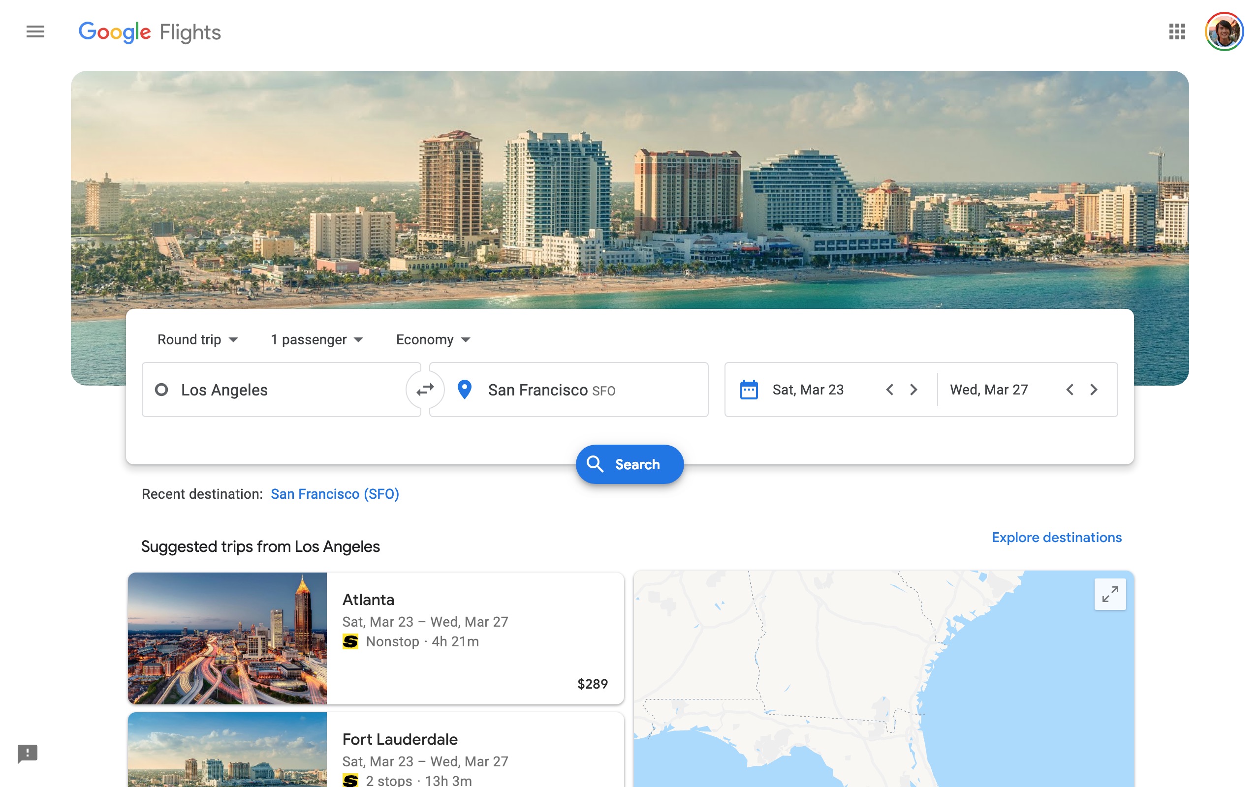 Google Flights on desktop web updated with Google Material Theme ...