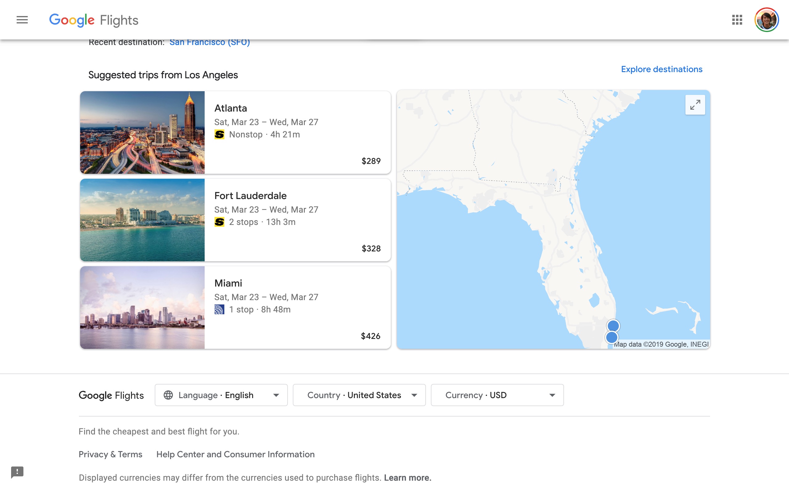 Google Flights on desktop web updated with Google Material Theme ...