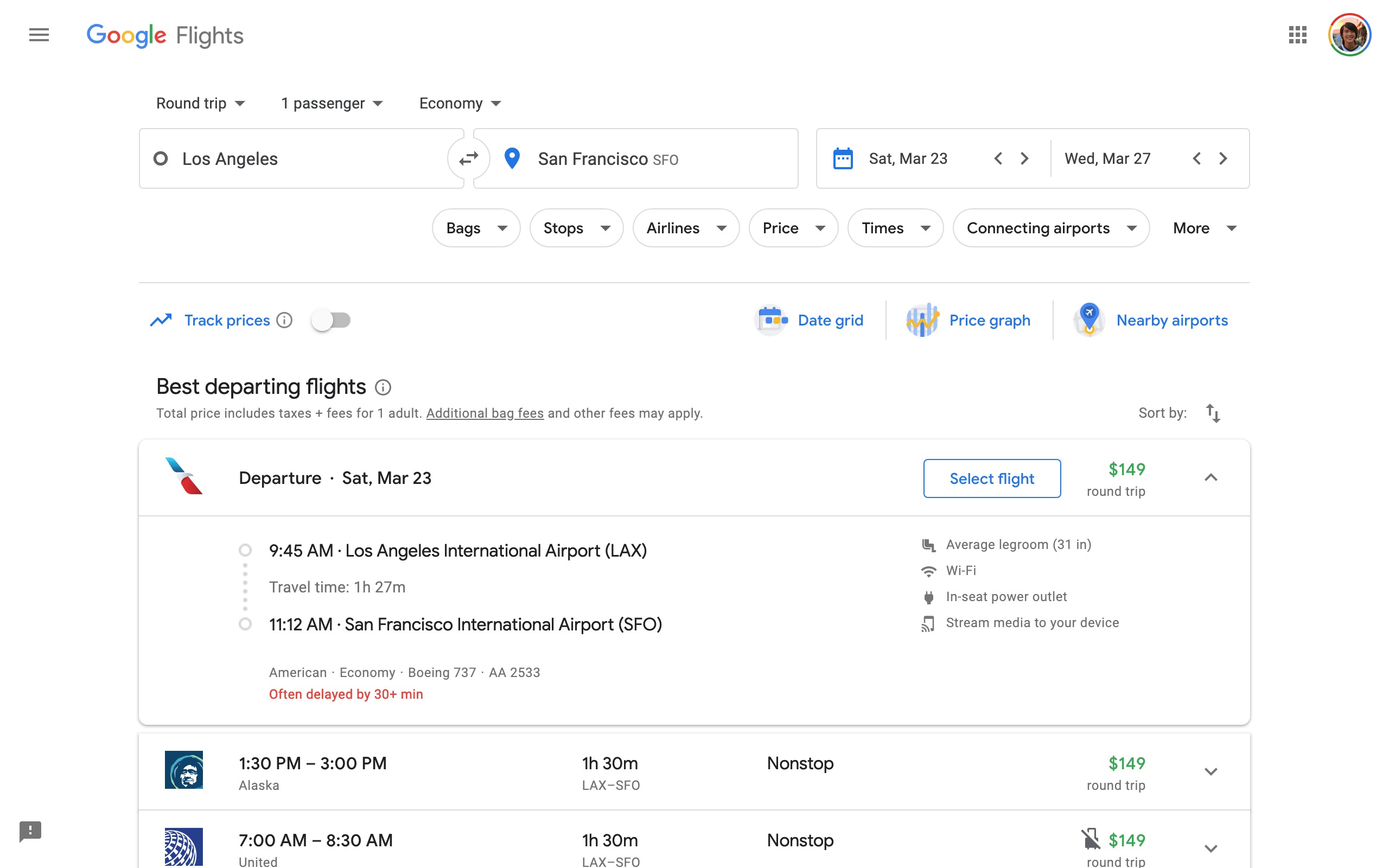Google Flights on desktop web updated with Google Material Theme ...