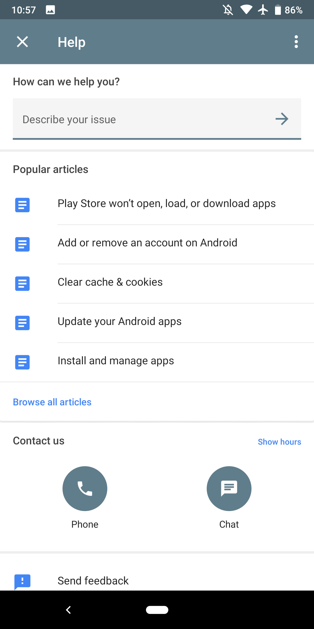 Google testing Material Theme tweaks for 'Help & feedback' - 9to5Google
