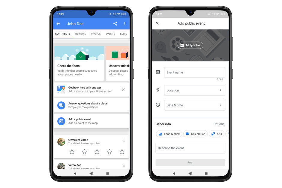 Google Maps introduces public event creation, rolling out now