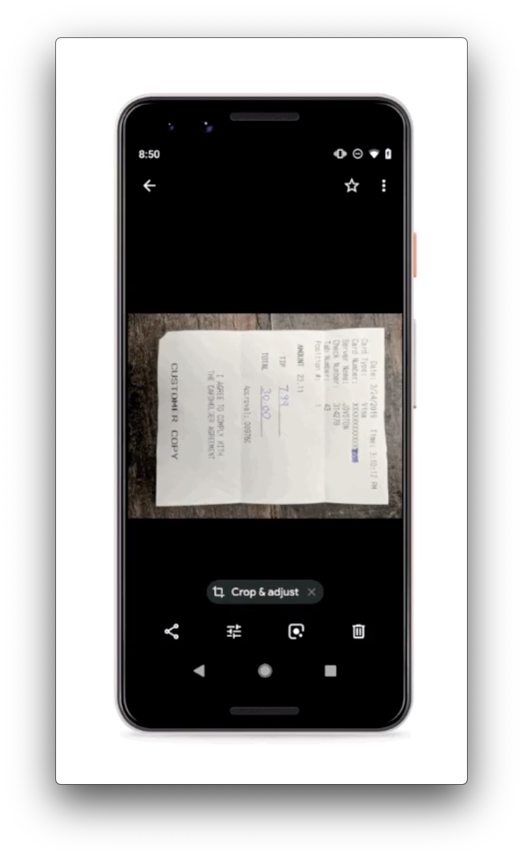 Google Photos adding ‘Crop & adjust’ document suggestions - 9to5Google