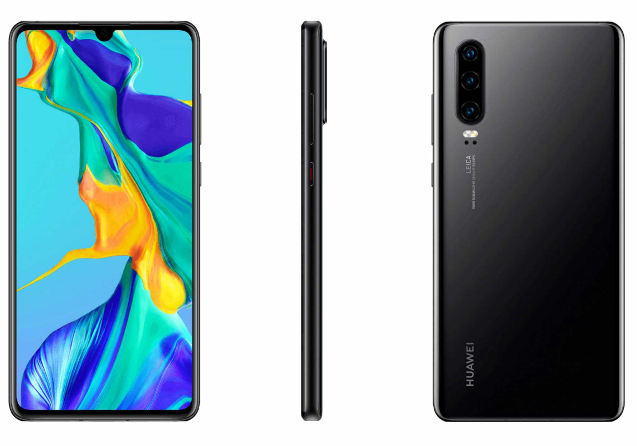 Huawei P30 Pro press renders leak, Samsung OLED panel - 9to5Google