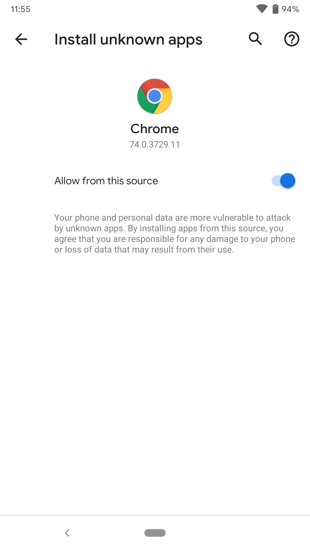 Android Q currently disables 'Install unknown apps' permission after ...