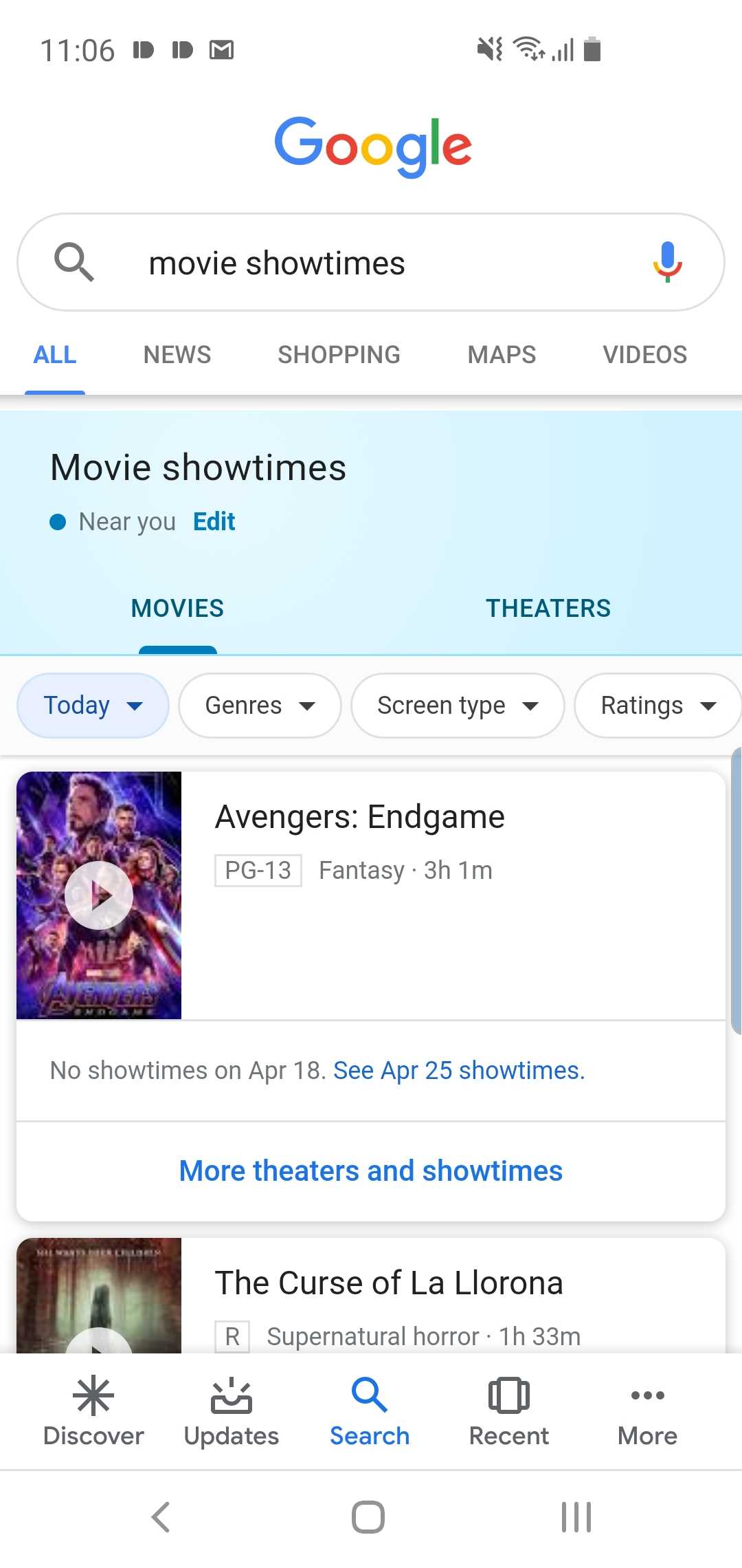 Google search cards for weather, movie times get redesigned - 9to5Google