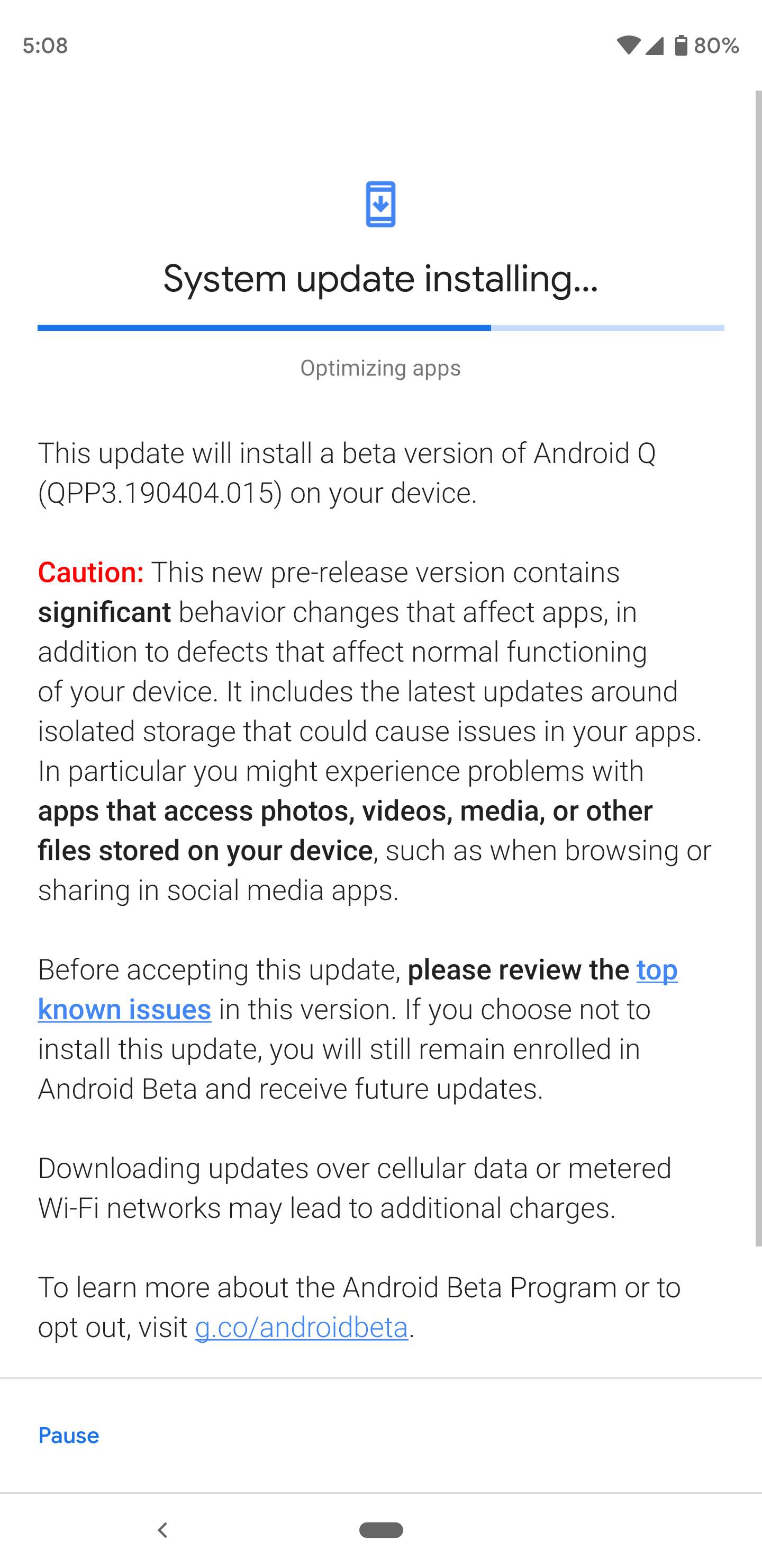 Android Q Beta 3 issues: Beware of OTA download issue - 9to5Google