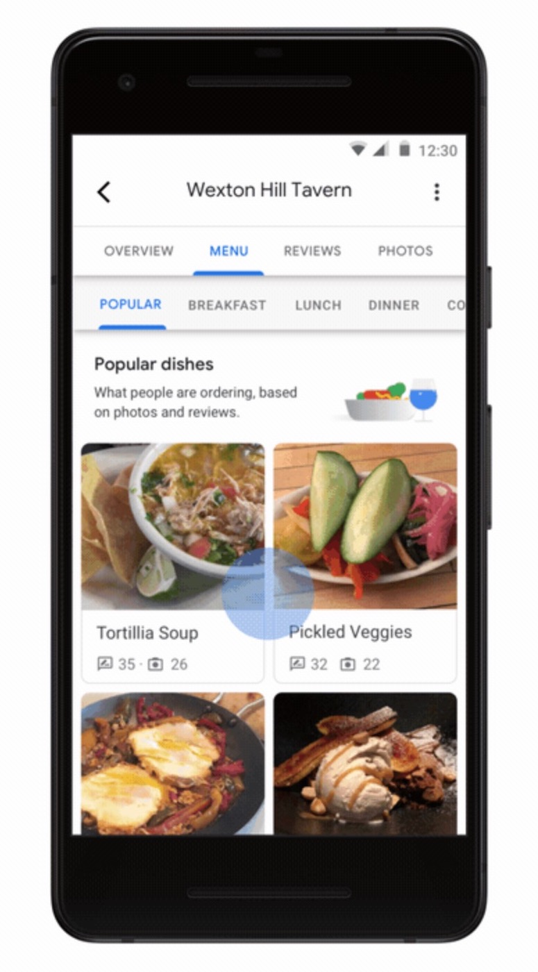 Google Maps now highlights 'Popular dishes' with images - 9to5Google