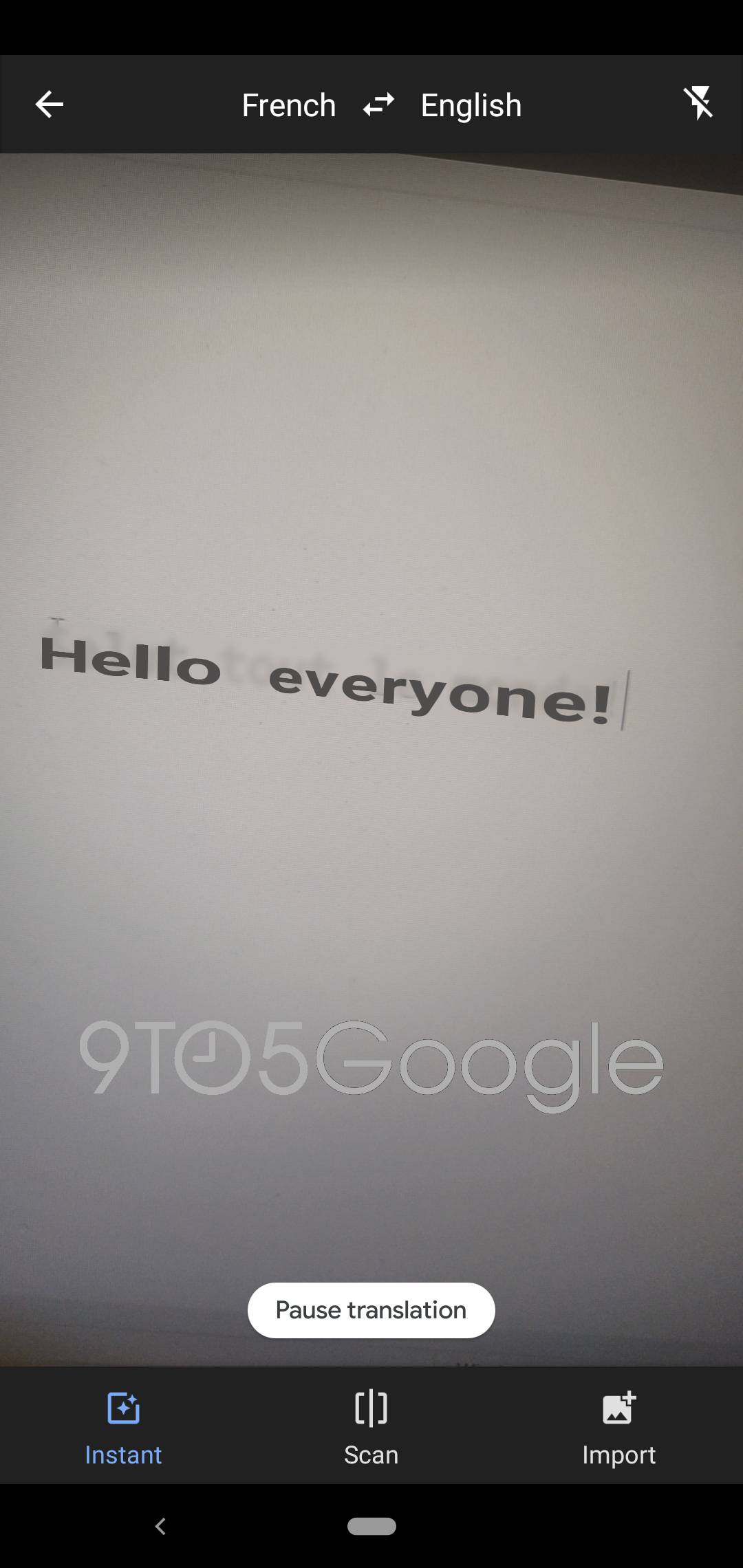 Google Translate Instant camera overlays translations, auto detects ...