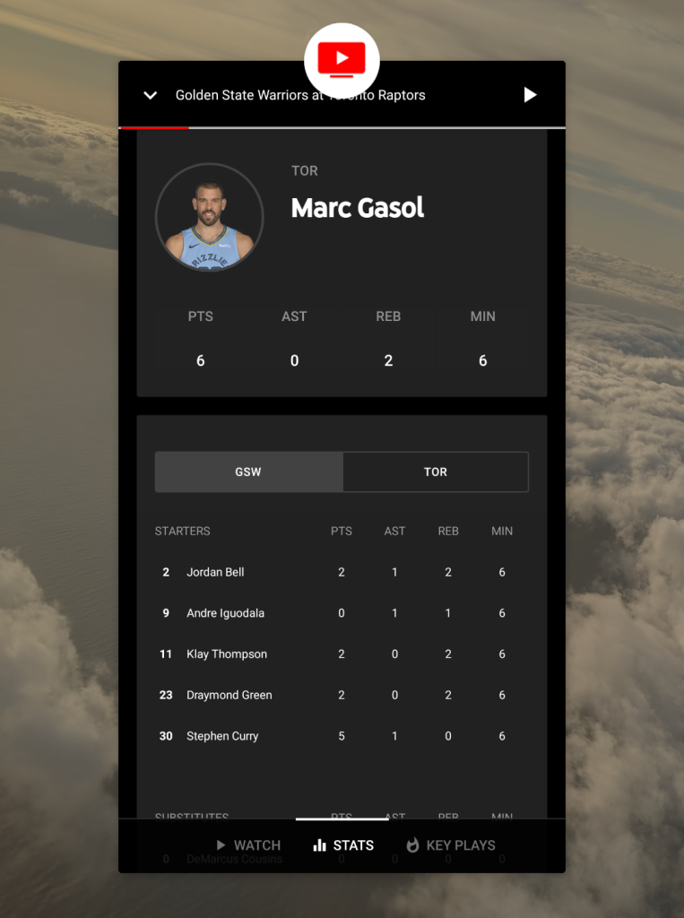 YouTube TV testing sports dashboard with stats, highlights - 9to5Google