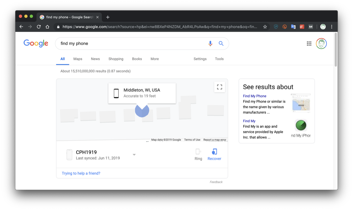 How to find your Android phone with any device