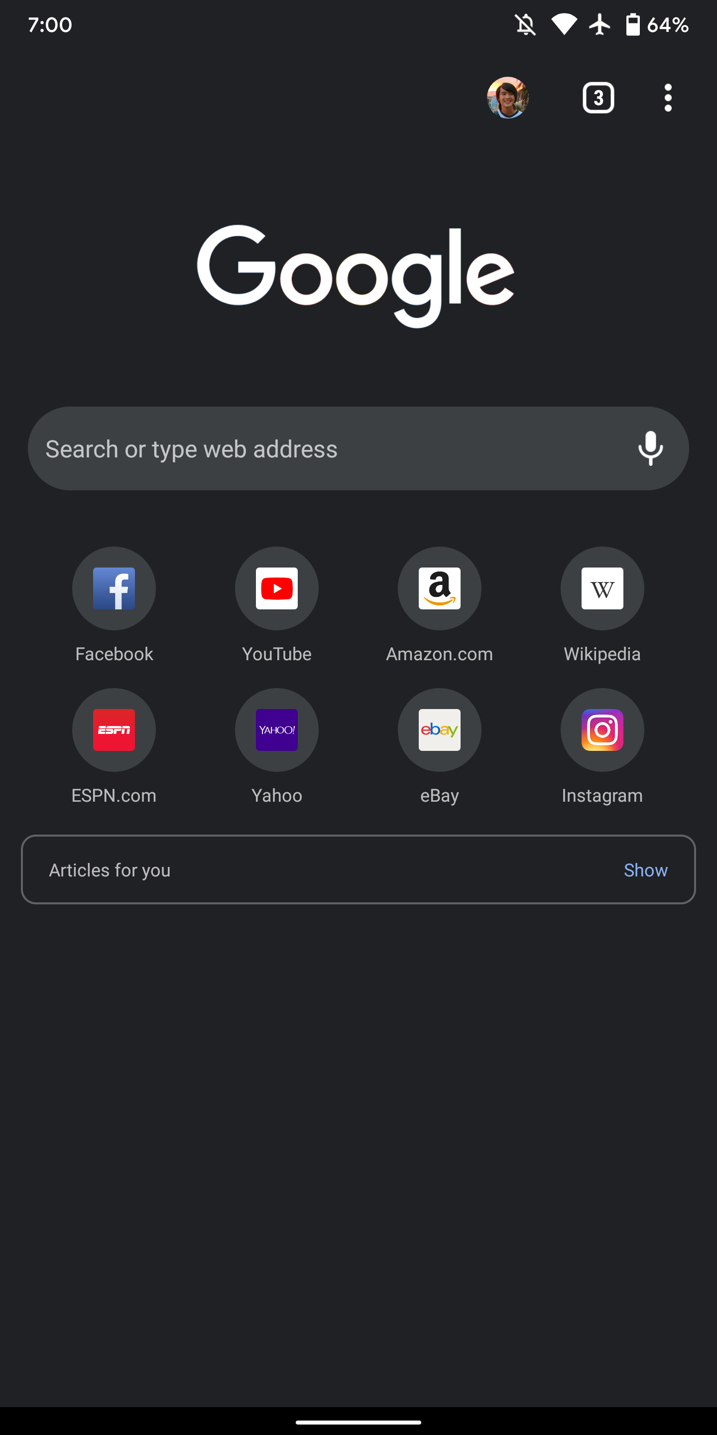 Chrome for Android adds Google avatar on New Tab page - 9to5Google
