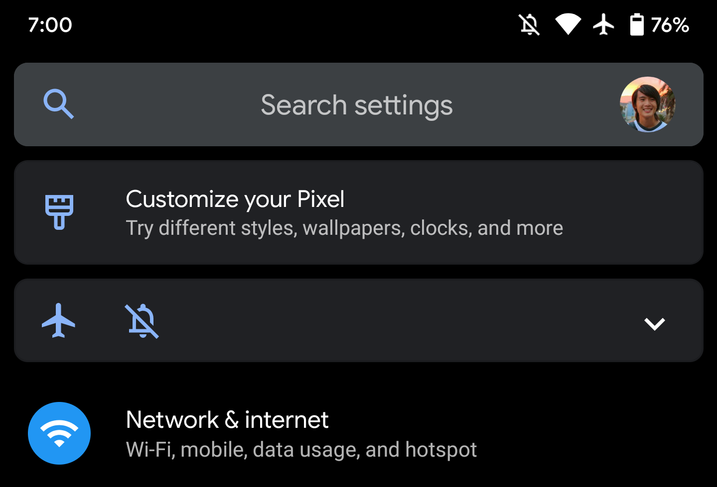 Android 10 Settings hints at style, clock Pixel customizations - 9to5Google