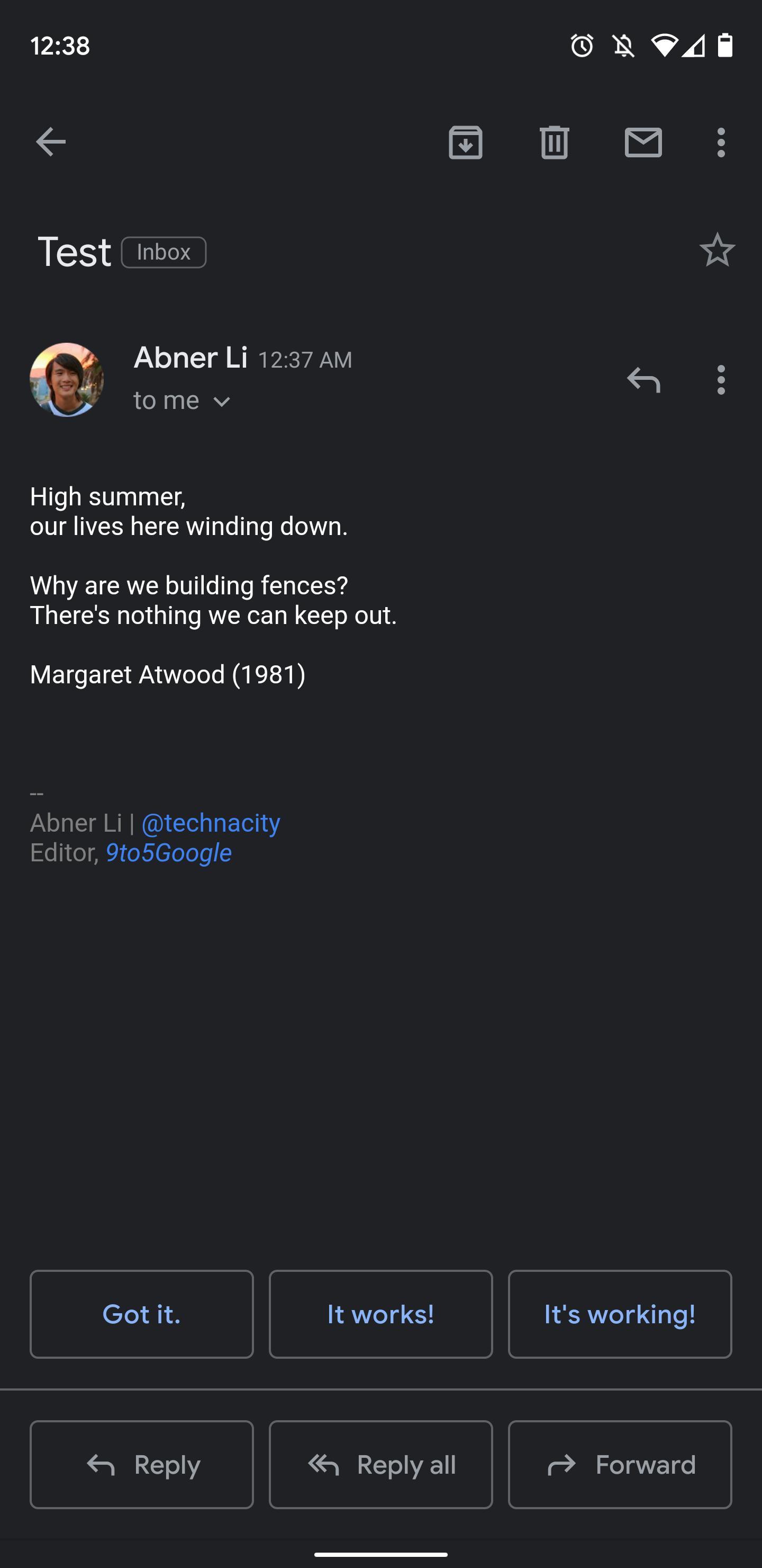 Gmail for Android dark theme begins rolling out [Gallery] - 9to5Google