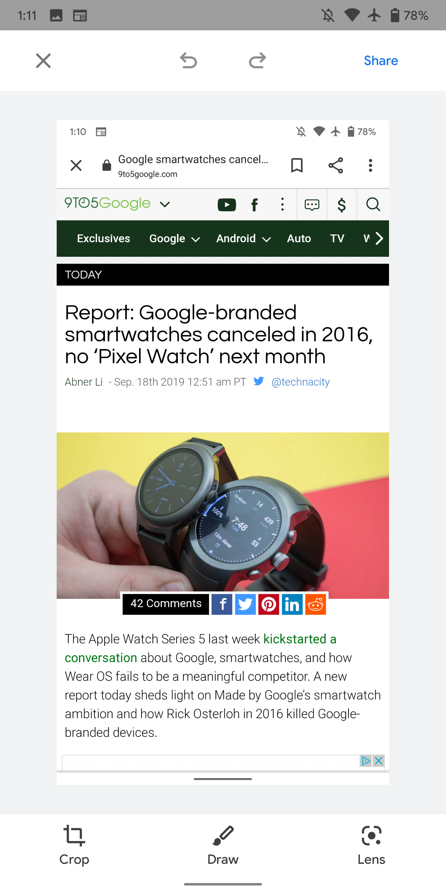Google app tests 'Smart Screenshots' with new toolbar, Lens - 9to5Google