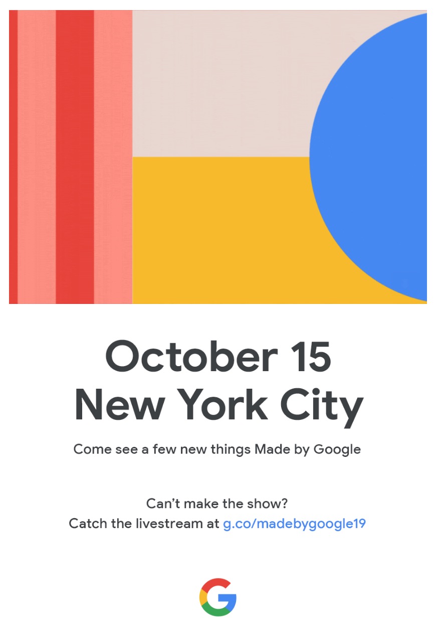 Pixel 4 announcement on Oct 15 at Made by Google 2019 - 9to5Google