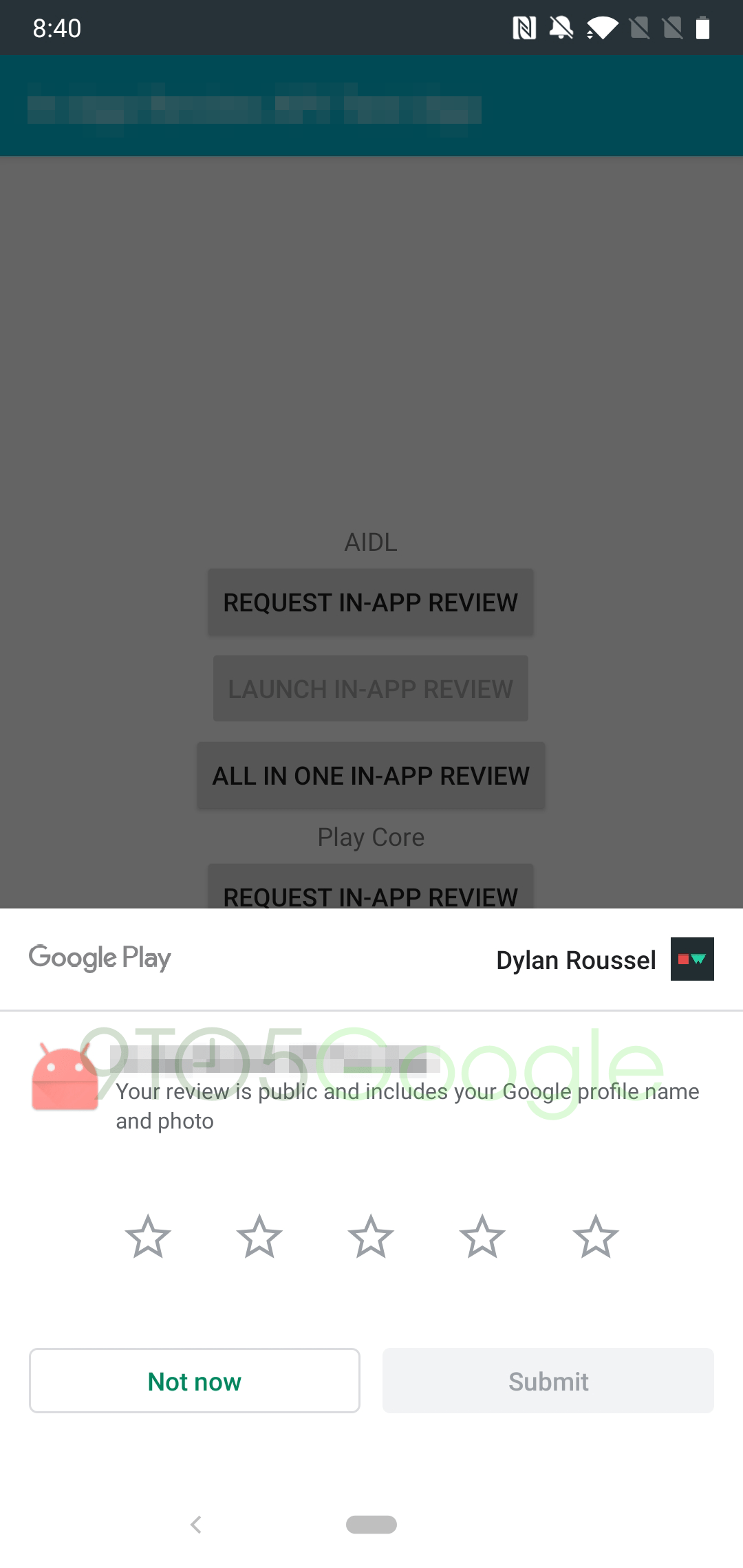 Here's how Play Store's in-app review system will look - 9to5Google