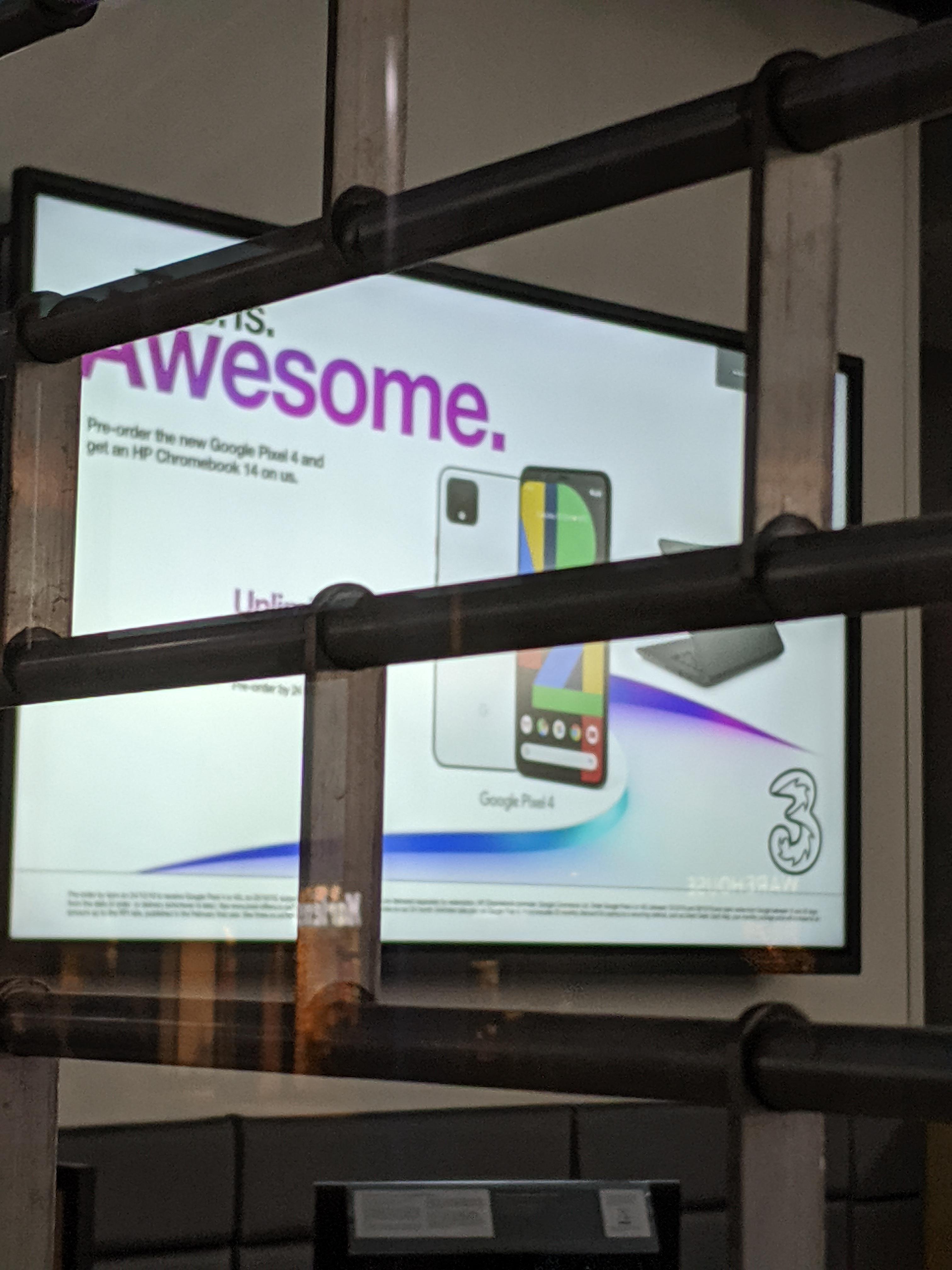 Pixel 4 billboard shows Chromebook pre-order bonus for UK - 9to5Google