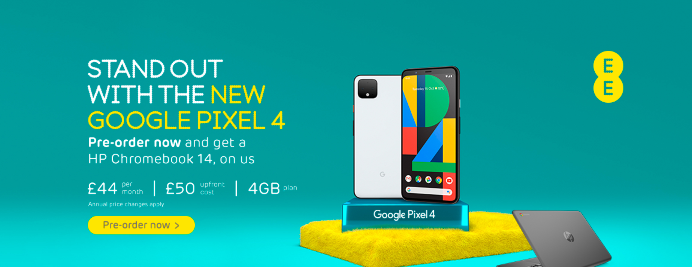 Pixel 4 billboard shows Chromebook pre-order bonus for UK - 9to5Google