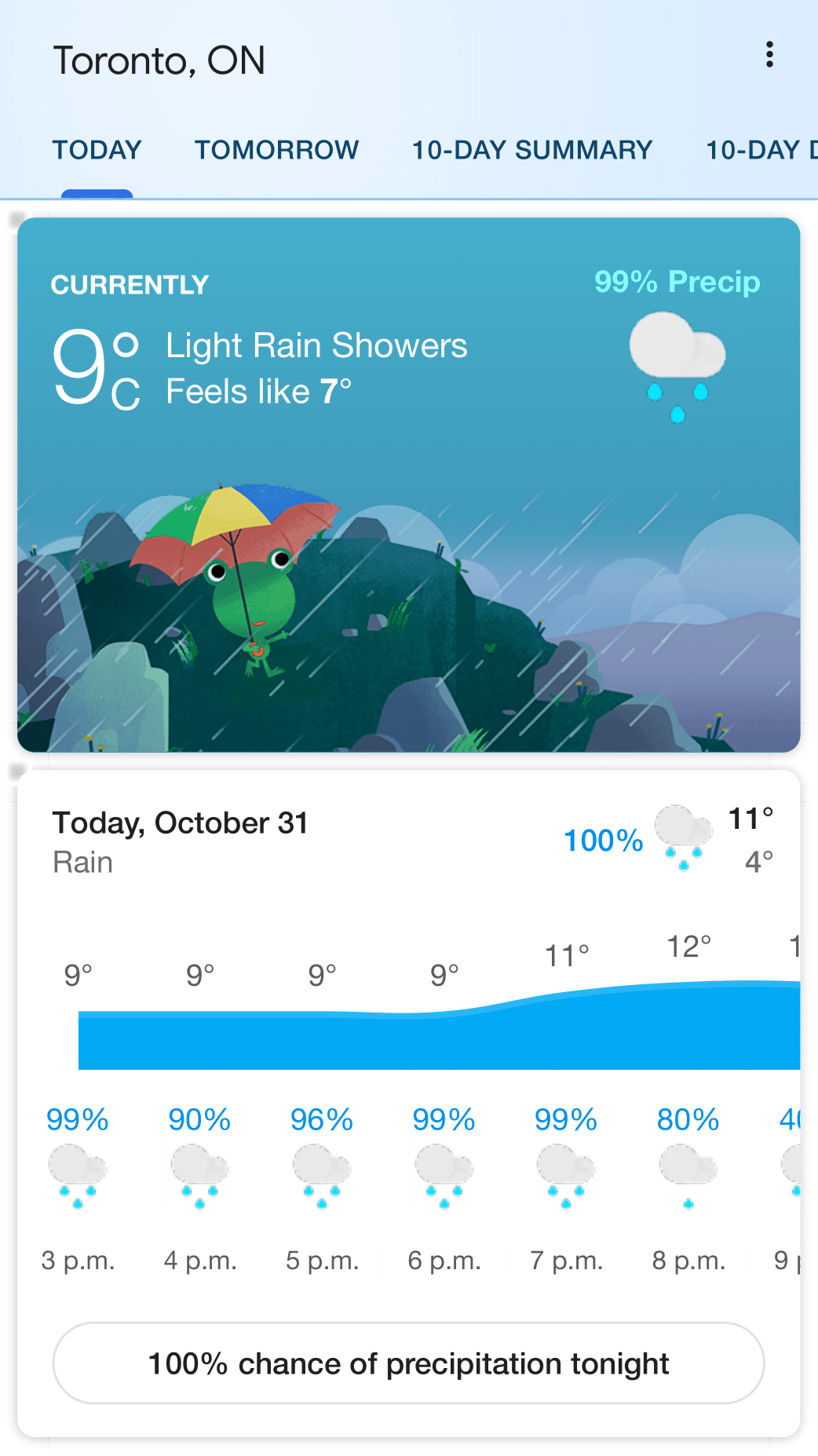 Google Search weather gets Material Theme on mobile web - 9to5Google