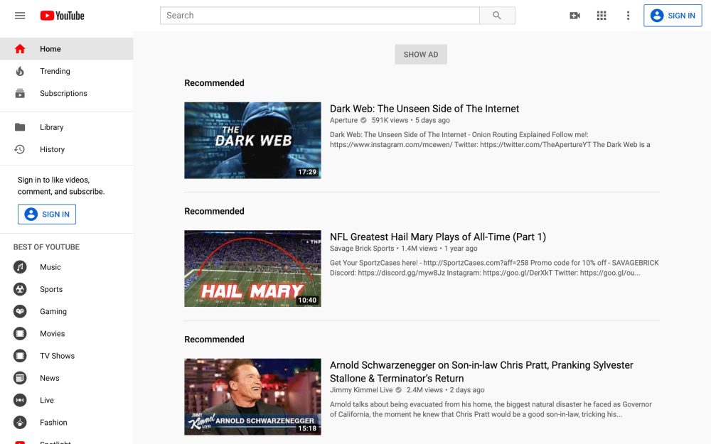 YouTube homepage just listing videos, removes carousels - 9to5Google