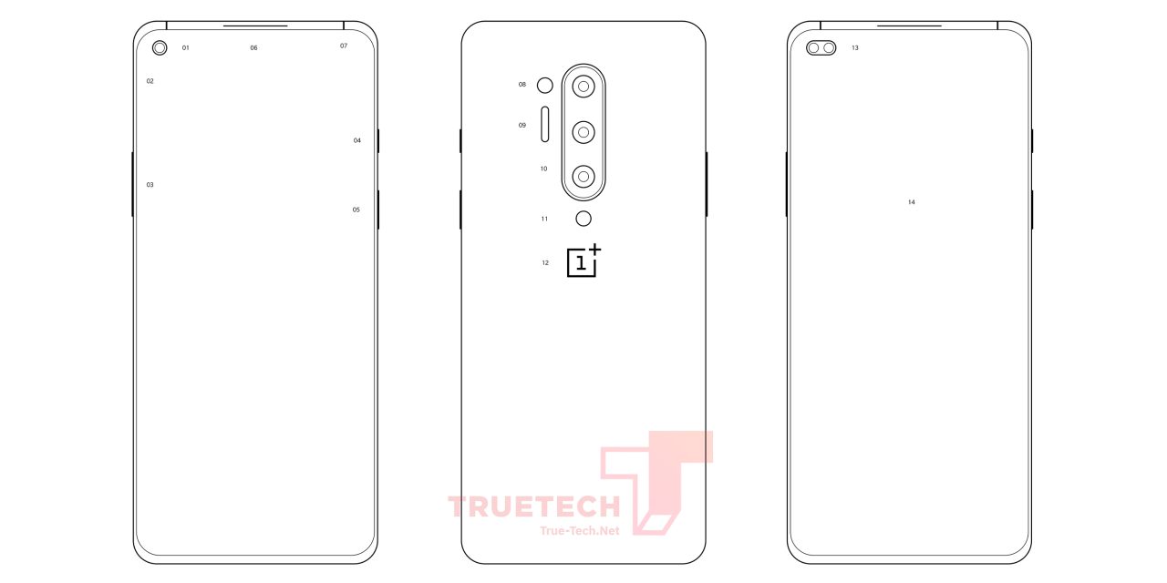 Alleged OnePlus 8 Pro diagrams leak w/ dual punch-hole - 9to5Google