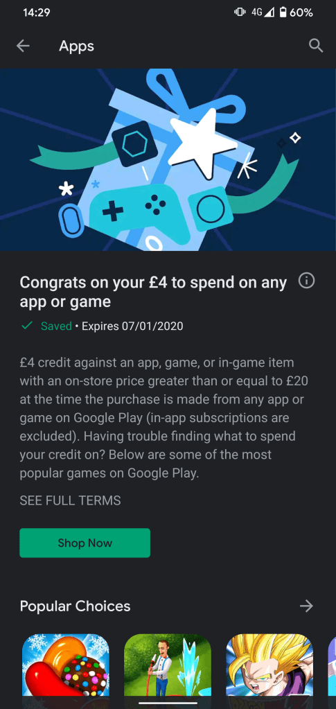 Google gifts free Play Store credit in UK for end of year deals ...