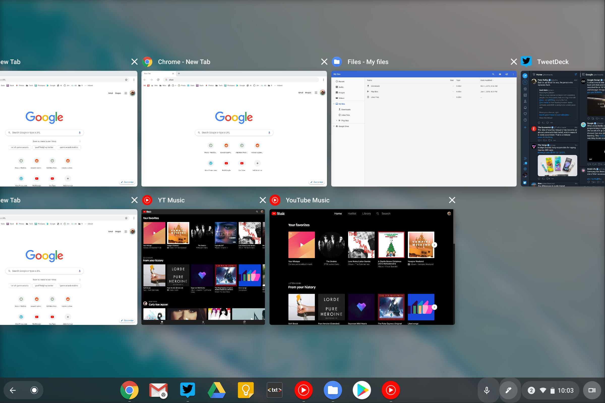 Chrome OS 79 rolling out: New tablet Overview, media lockscreen ...
