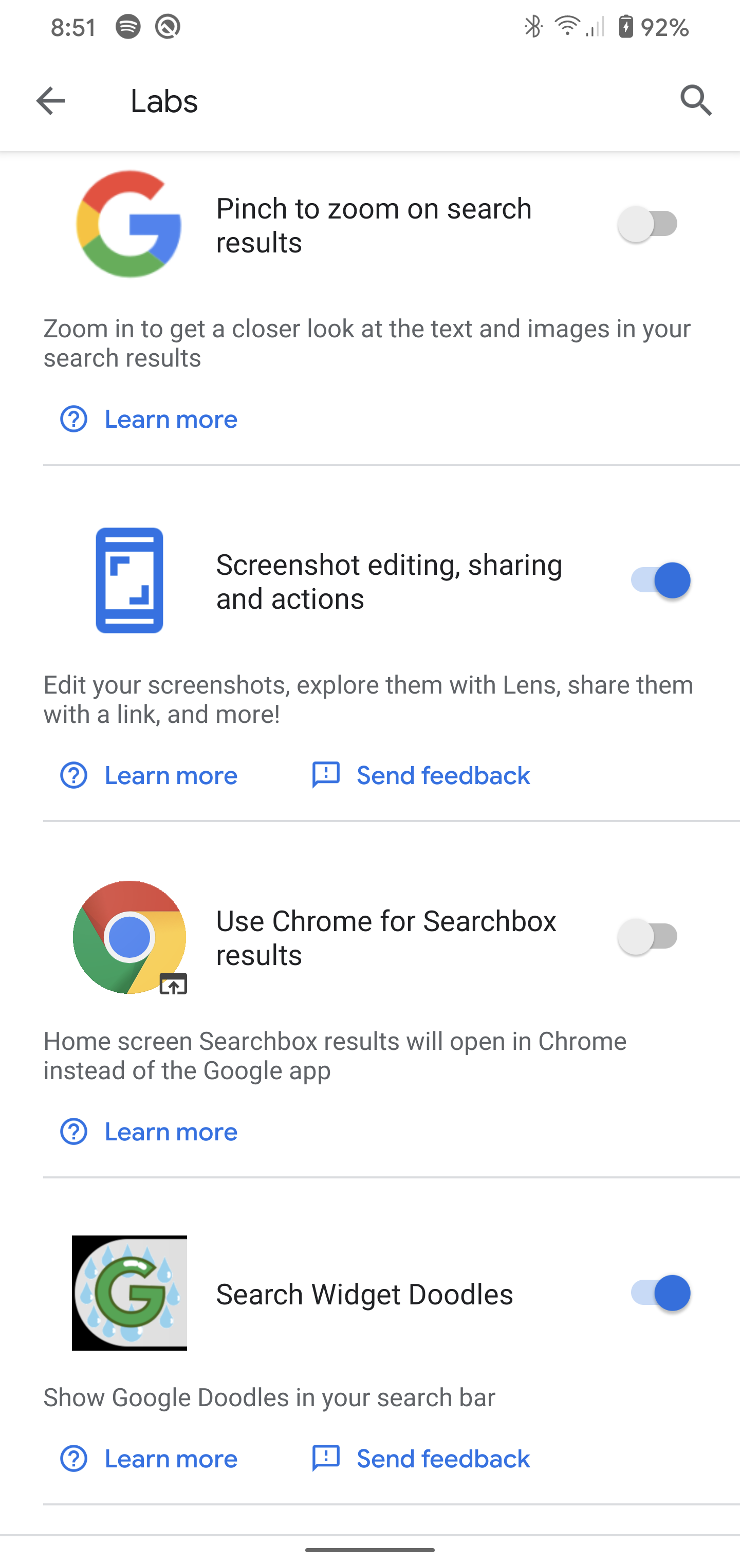 Google app 10.89 tests Podcasts bottom bar, 'SearchBox' opening in ...